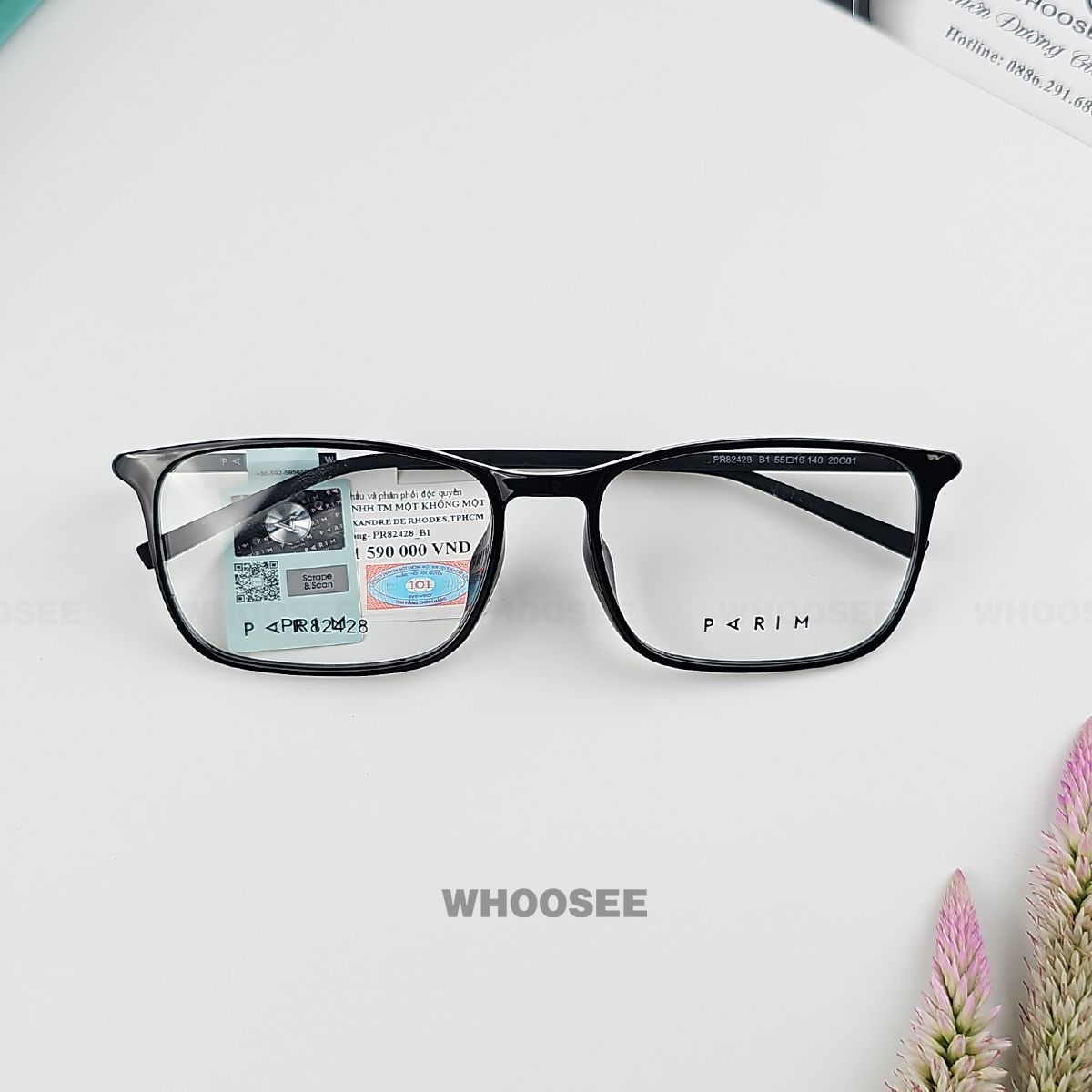 Gọng kính cận PR82428 B1 Parim - Whoosee